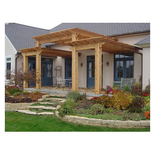 Multilevel Wood Pergola - Entry - Miami - by Archadeck of Miami | Houzz