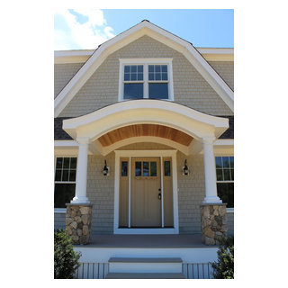 Nantucket Colonial front entry way - Beach Style - Entry - Boston - by ...