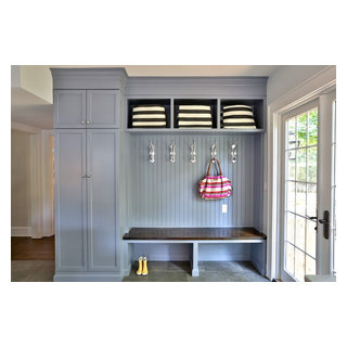 Painted Custom Built-in with Bench Seat - Transitional - Entry - New ...