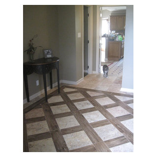 Porcelain and Stone Latticed Tile - Traditional - Entry - Other - by ...