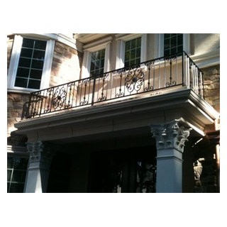 Portico - Mediterranean - Entry - Philadelphia - by Ironfire Railings ...