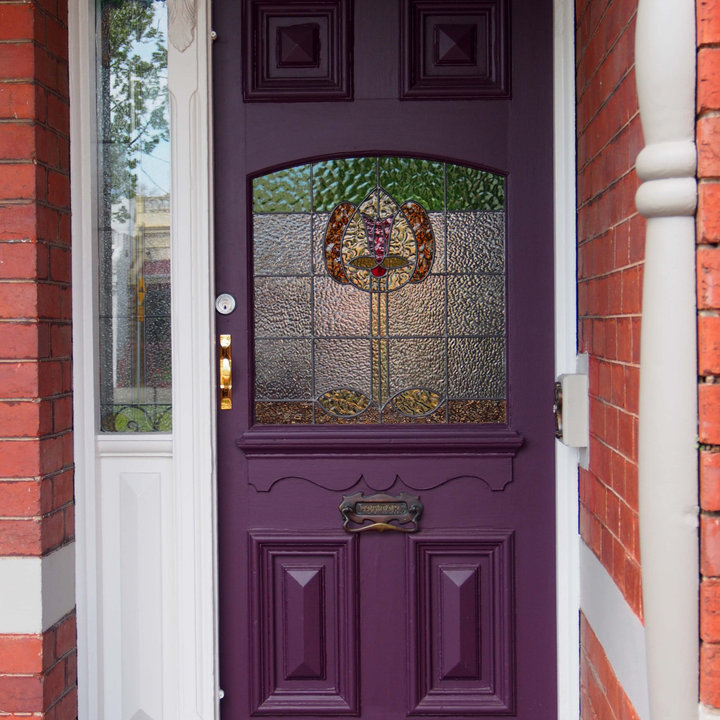 75 photos et idées déco d'entrées avec une porte violette - Juin 2025 ...