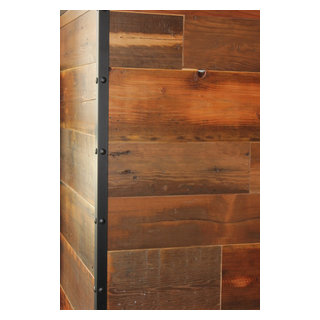 Reclaimed Wood Feature Walls & Wall Cladding - Industrial - Entry ...