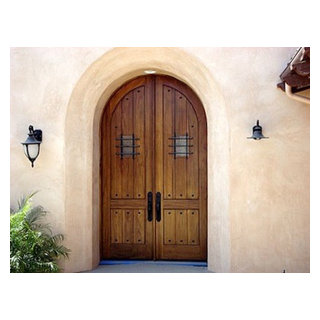 Rustic Wrought Iron Doors in Los Angeles, CA - Mediterranean - Entry ...