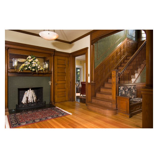 Rye Beach House Restoration - Foyer - Victorian - Entry - Boston - by ...
