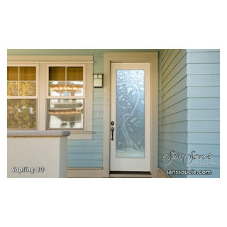 Sapling 3D Glass Front Doors - Exterior Glass Doors - Glass Entry Doors ...