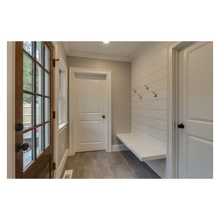 Side Entrance Colonial - Traditional - Entry - Boston - by Hawthorn ...