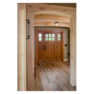 Side Entry Spanish Olive - Rustic - Entry - New York - by Timberbuilt ...