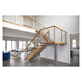 Speedboat Silver Rod Railing - Modern - Entry - Other - by Viewrail | Houzz