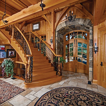 Timber Frame Covered Entry - Photos & Ideas | Houzz
