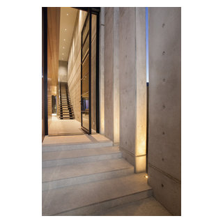 Thermal Steel - Coastal Contemporary - Contemporary - Entry - Orange ...