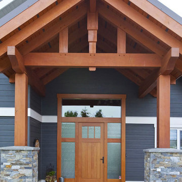 Timber Frame Covered Entry - Photos & Ideas | Houzz