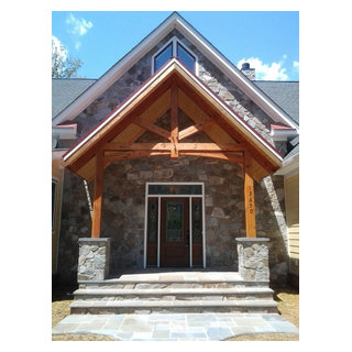 Timber frame front entry - Craftsman - Entry - DC Metro - by Cumberland ...