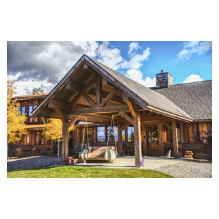 Timber Frame Front Entry - Country - Entrance - Other - by Simonson Log ...