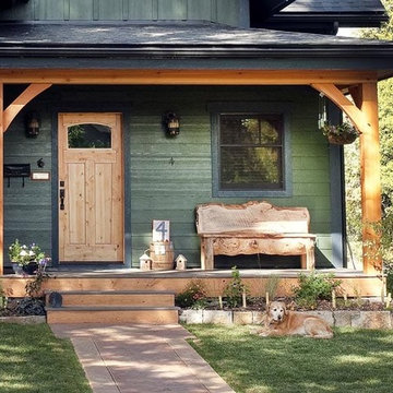 Timber Frame Front Entrance - Photos & Ideas | Houzz