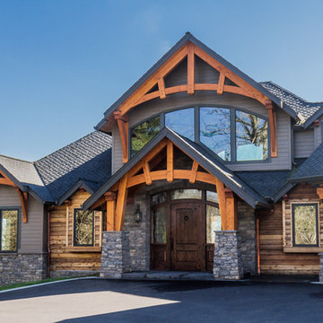 Timber Frame Entryway - Photos & Ideas | Houzz