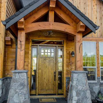 Timber Frame Entryway - Photos & Ideas | Houzz