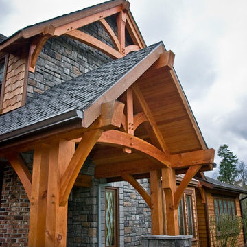 Timber Frame Entryway - Photos & Ideas | Houzz