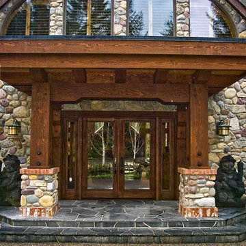 Timber Frame Entryway - Photos & Ideas | Houzz