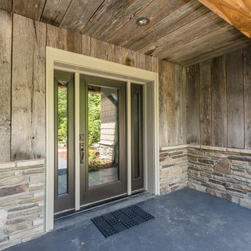 Timber Frame Front Entrance - Photos & Ideas | Houzz