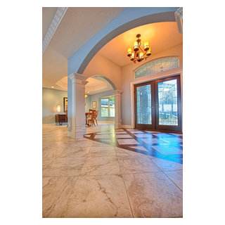 Transitional Remodel with Geometric Trim - Transitional - Entry - Tampa ...