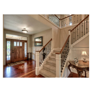 Two-Story Cape Cod Home Design - Craftsman - Entry - New York - by ...