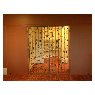 Wrought iron grape vine gates - Craftsman - Entry - Boston - by The ...