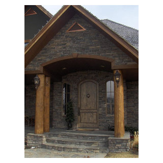 Wyoming - Rustic - Entry - Calgary - by John Haddon Design | Houzz