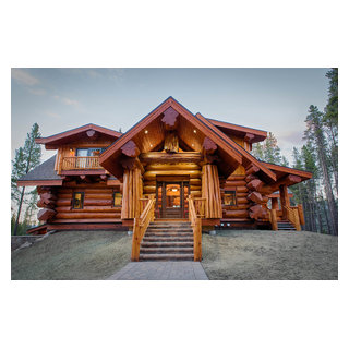 2013 Parade Home Moose Ridge Cabin Log Home - Rustic - Exterior ...