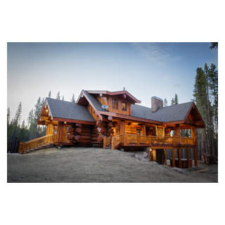 2013 Parade Home Moose Ridge Cabin Log Home - Rustic - Exterior ...