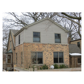 3/4 Brick Addition on back of home - Traditional - Exterior - Chicago ...