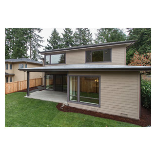 3. Rear exterior. Plan 3A.V1 - Contemporain - Façade - Seattle - par ...