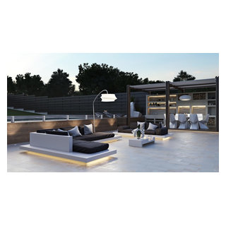 3D Architectural Render for a Unique Terrace - Contemporary - Exterior ...