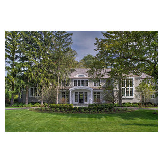 Custom Contemporary Shingled House in Northbrook - Contemporary ...