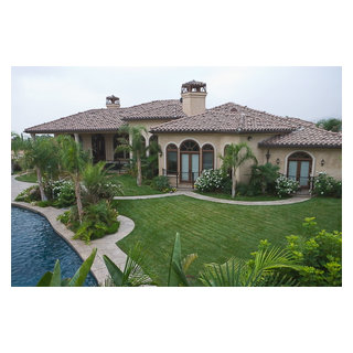 A Custom Home by Mega Builders - Mediterranean - Exterior - Los Angeles ...