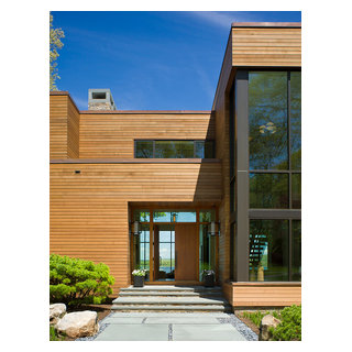 A Modern Residence - Modern - Exterior - New York - by Point One ...