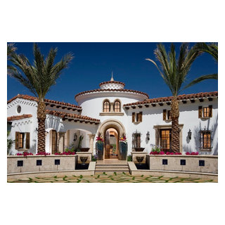 A Spanish Revival/ Spanish Colonial - Mediterranean - Exterior - Orange ...