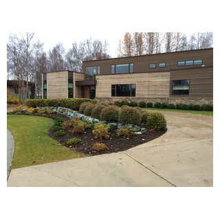 Above The Grade Landscape Project Photos - Modern - Exterior - Other ...