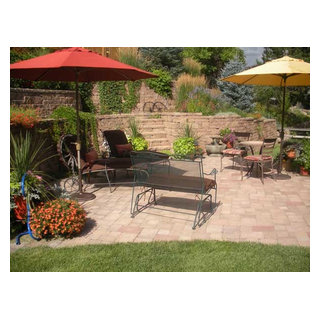 Allan Block Retaining Walls and Patio - Traditional - Patio - Vancouver ...