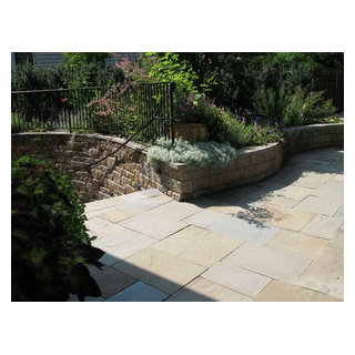 Allan Block Retaining Walls and Patio - Traditional - Exterior ...