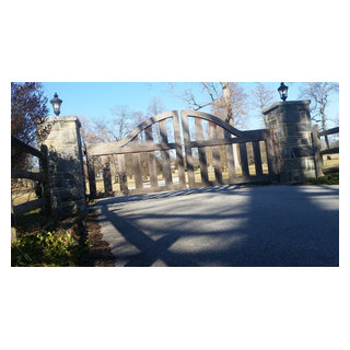 Arched wood gates - Farmhouse - Exterior - Philadelphia - by Leading ...