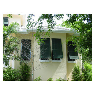 Bahama & Louvers - Tropical - Exterior - Tampa - by Jansen Shutters ...