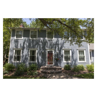 Beautiful Boothbay Blue James Hardie siding installed in Wheaton ...