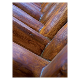 Beautiful Log Wood Stain Color - Rustic - Exterior - Other - by PPG ...