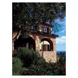 Beautiful Venetian Villa Patio Overhang - Coronado Stone Veneer ...