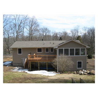 Bi-level converted to a colonial style home - Traditional - House ...