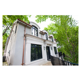 Black Windows, Copper Eaves Trough, - Contemporary - Exterior - Toronto ...