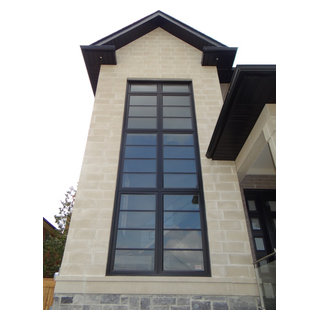 Black Windows New Custom House - Transitional - Exterior - Toronto - by ...