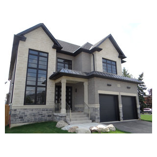Black Windows New Custom House - Transitional - Exterior - Toronto - by ...