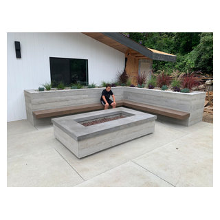 Board form tile 96" x 6" x 1/2" - Patio - Orange County - by Walls n ...